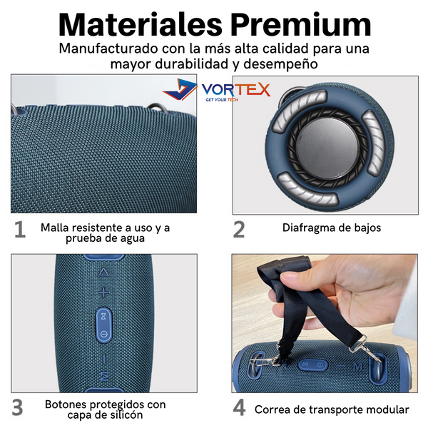 Bocina Bluetooth Xtreem 3 De Alto Poder – Vortex